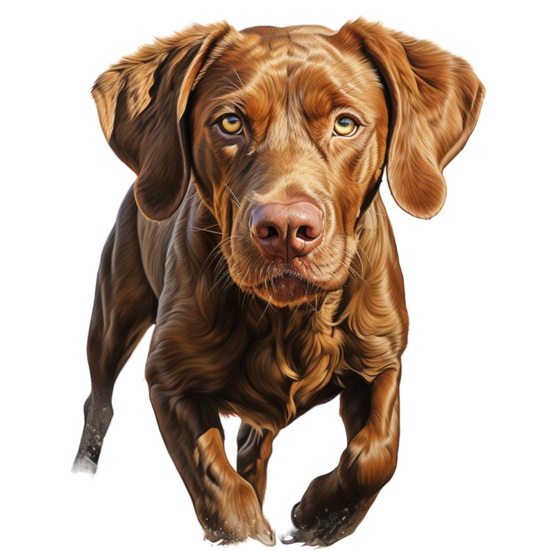 Vizsla Dog Clipart Bundle, Transparent Background, Playful Hungarian ...