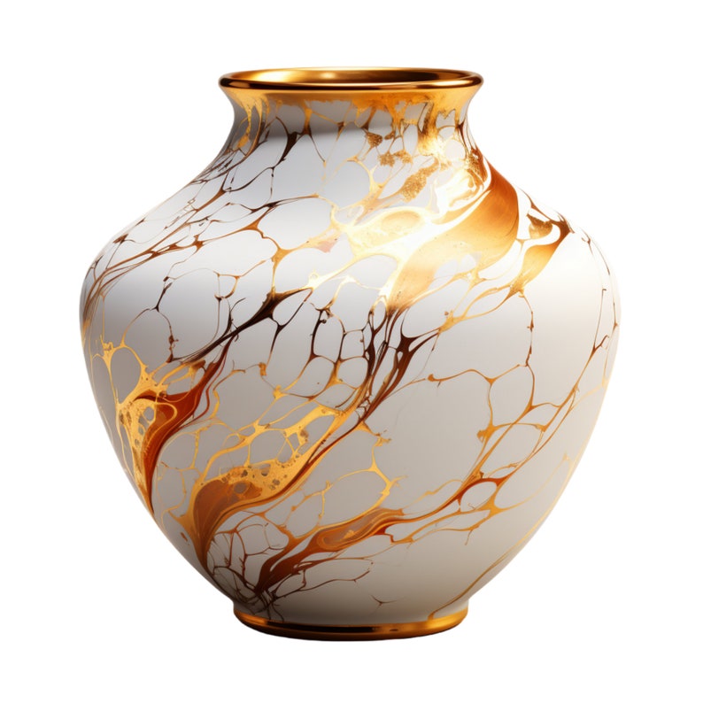 Kintsugi Vase Clipart Bundle PNG for Digital Art Junk - Etsy