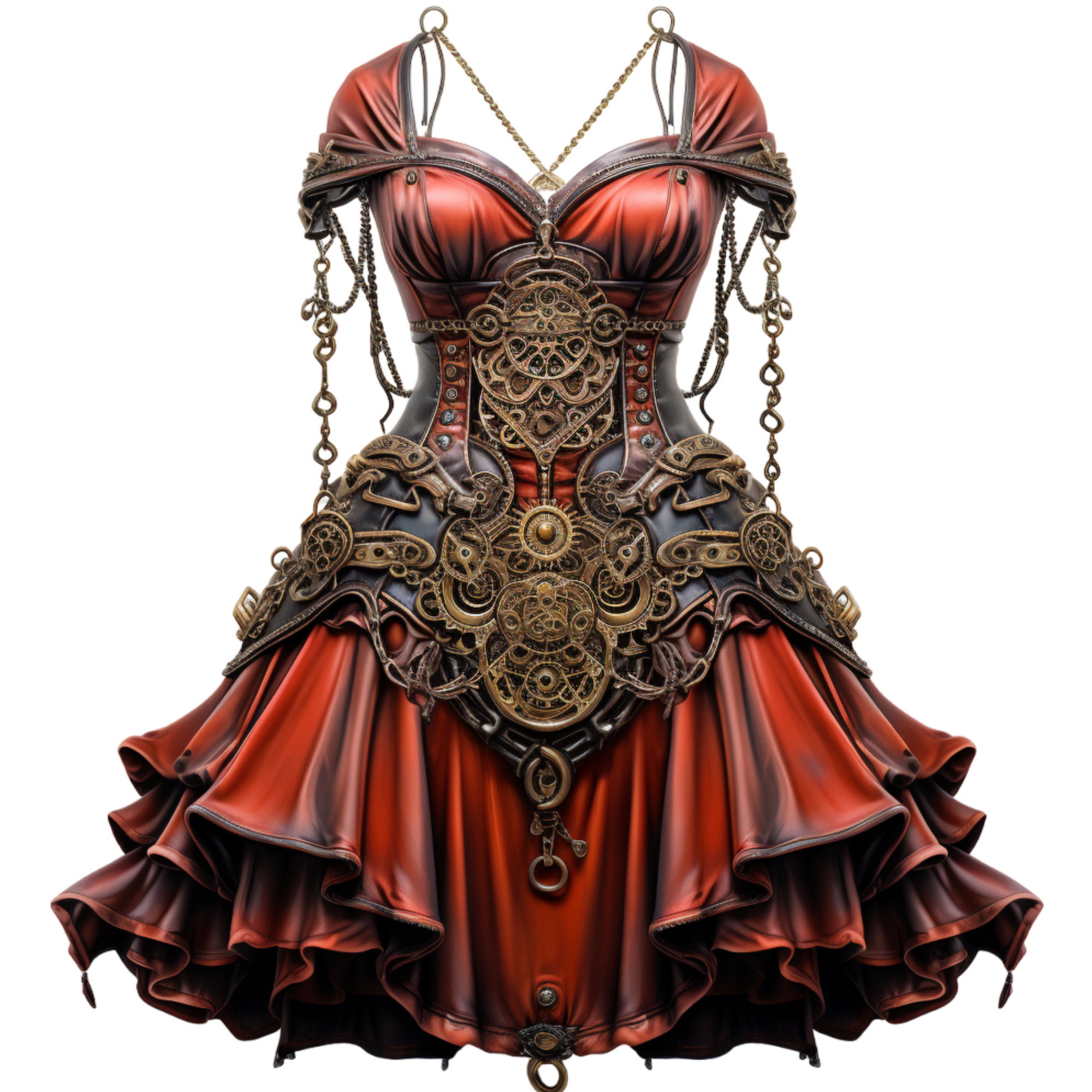 Paquete de imágenes prediseñadas de vestido Steampunk - Etsy México
