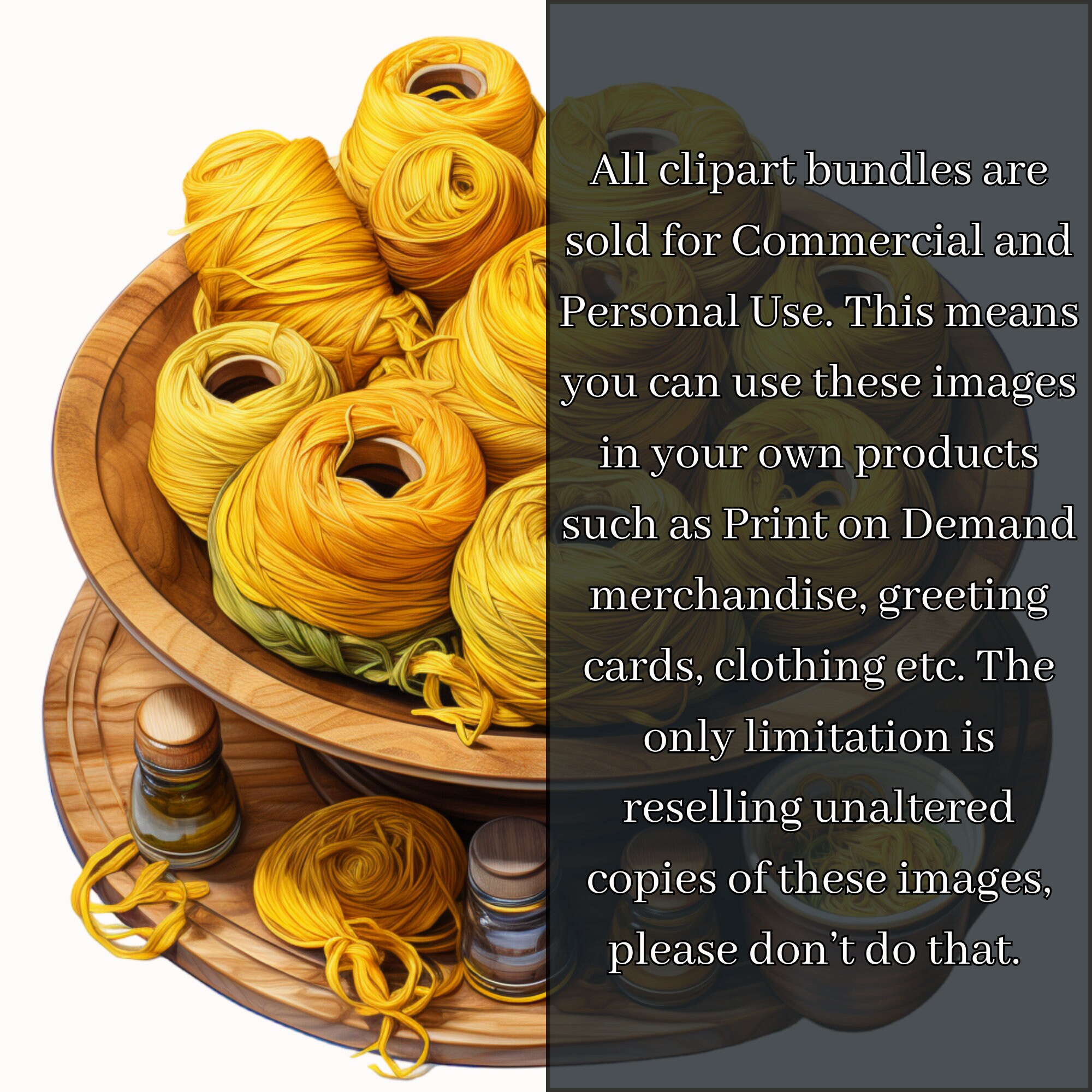 Thread Clipart Bundle, PNG Format,400 DPI, Great for Artistic Creations ...