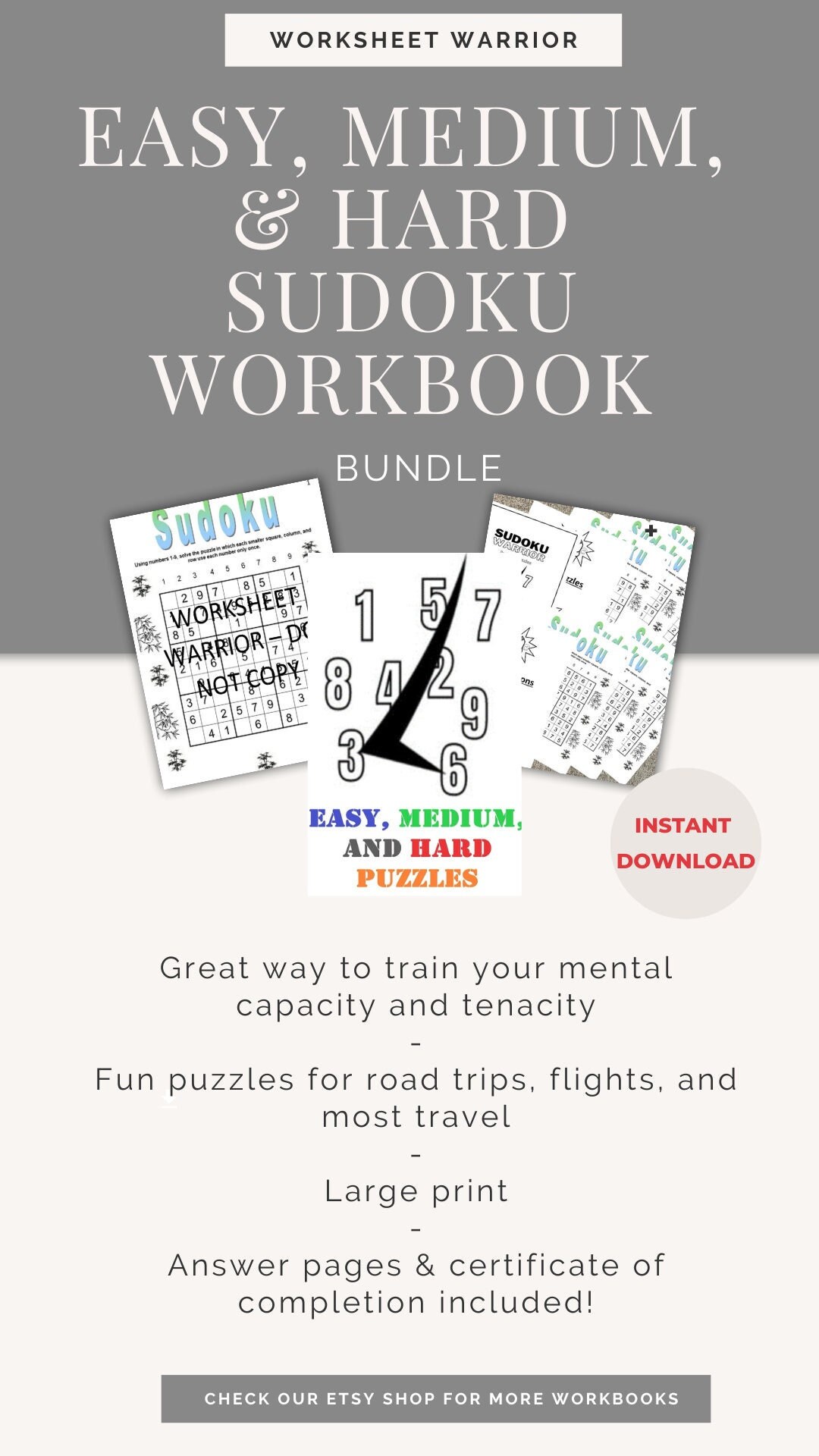 Easy to Hard Sudoku Workbook, Child Activity Book, Child Activity Books ...