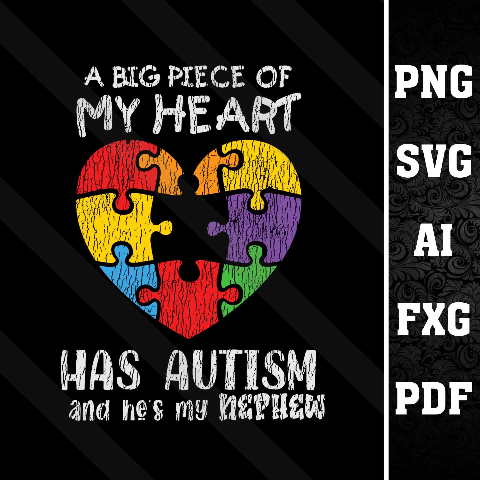 Custom Family Svg Png Autism Awareness Uncle Aunt Family Autistic Kids ...