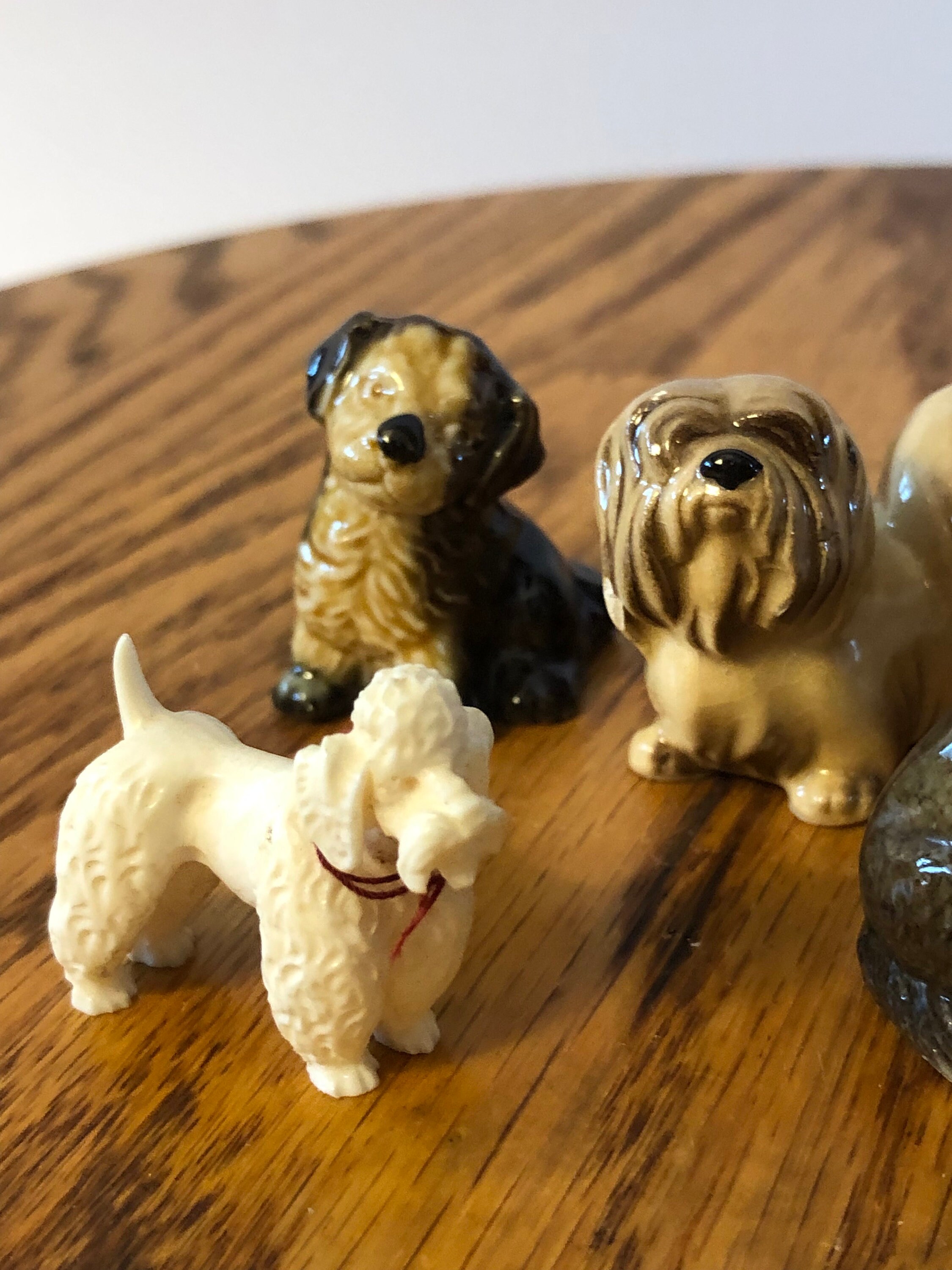 Porcelain Miniature Dog Figurines. Five Dogs of Various Breeds. - Etsy