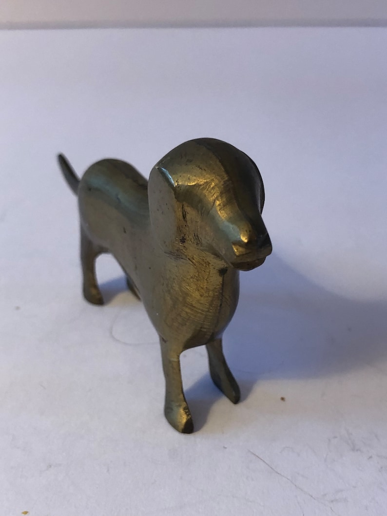 Vintage Dachshund Pewter Figurine. - Etsy