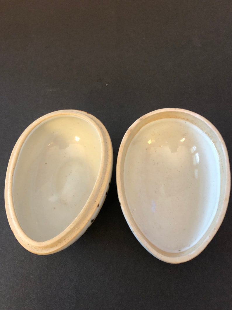 Vintage Collector’s Porcelain Egg Shaped Container. - Etsy