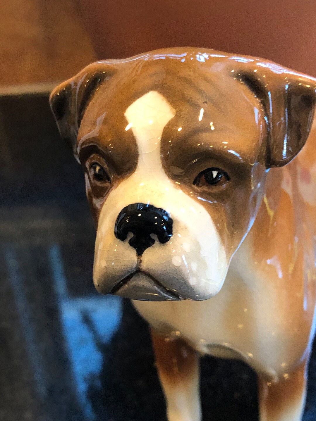 Boxer Figurine. Fine China. Stamped. Vintage Estate Collection - Etsy