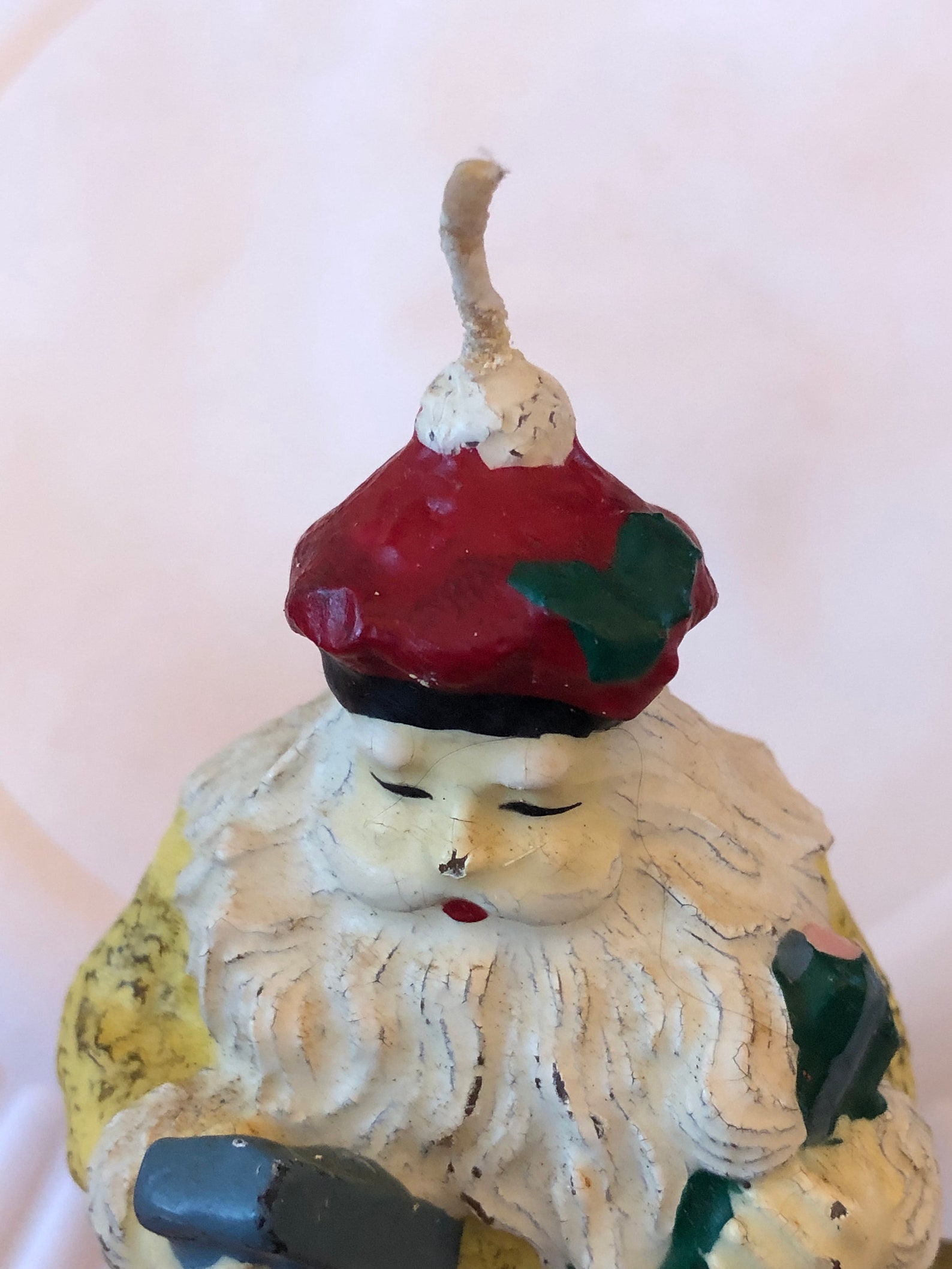 Vintage Santa Decorative Candle. - Etsy