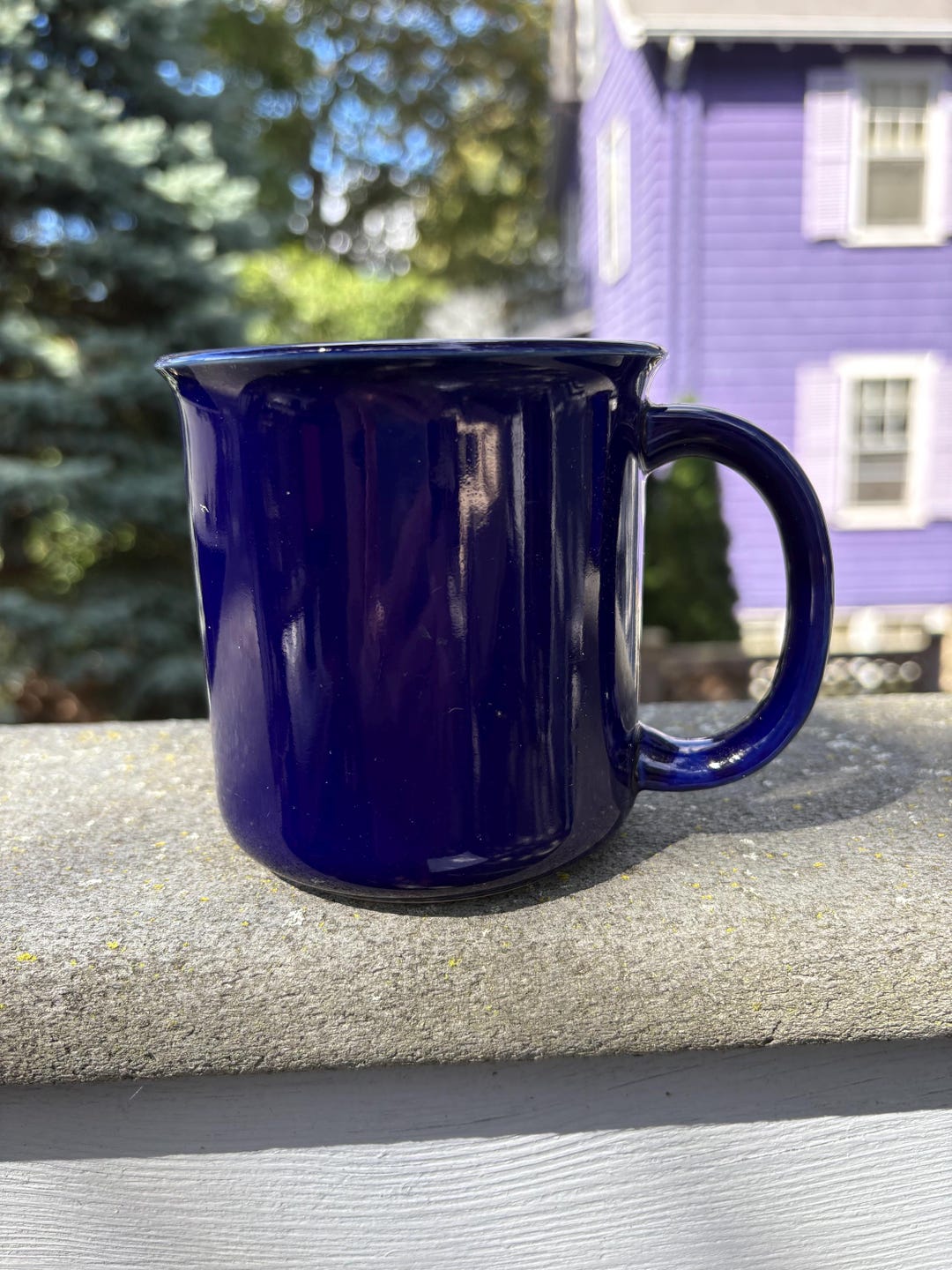 Four Vintage Crown Corning Mugs. Cobalt Blue. Japan. - Etsy