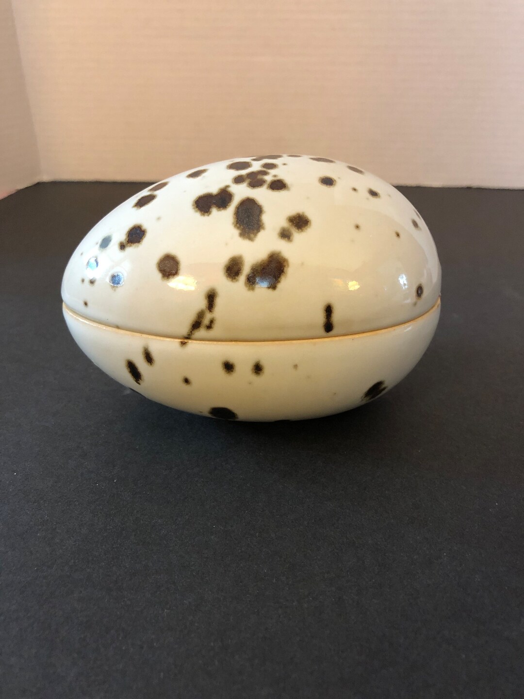Vintage Collector’s Porcelain Egg Shaped Container. - Etsy