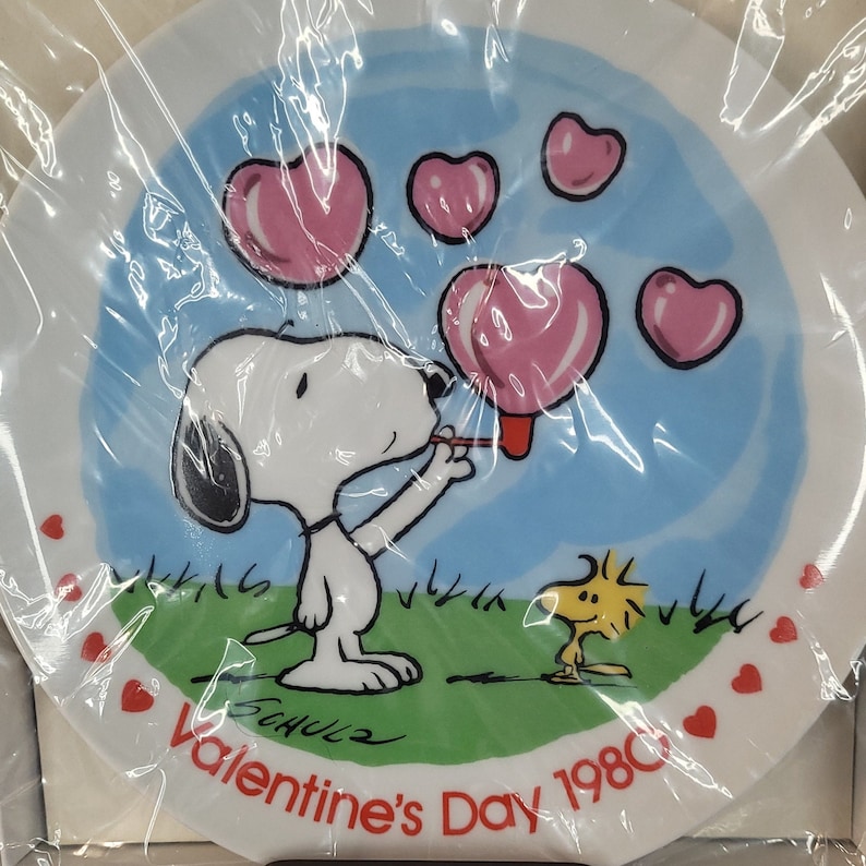 Vintage Peanuts Valentine's Day 1980 Charles Schulz Schmid Collectible ...