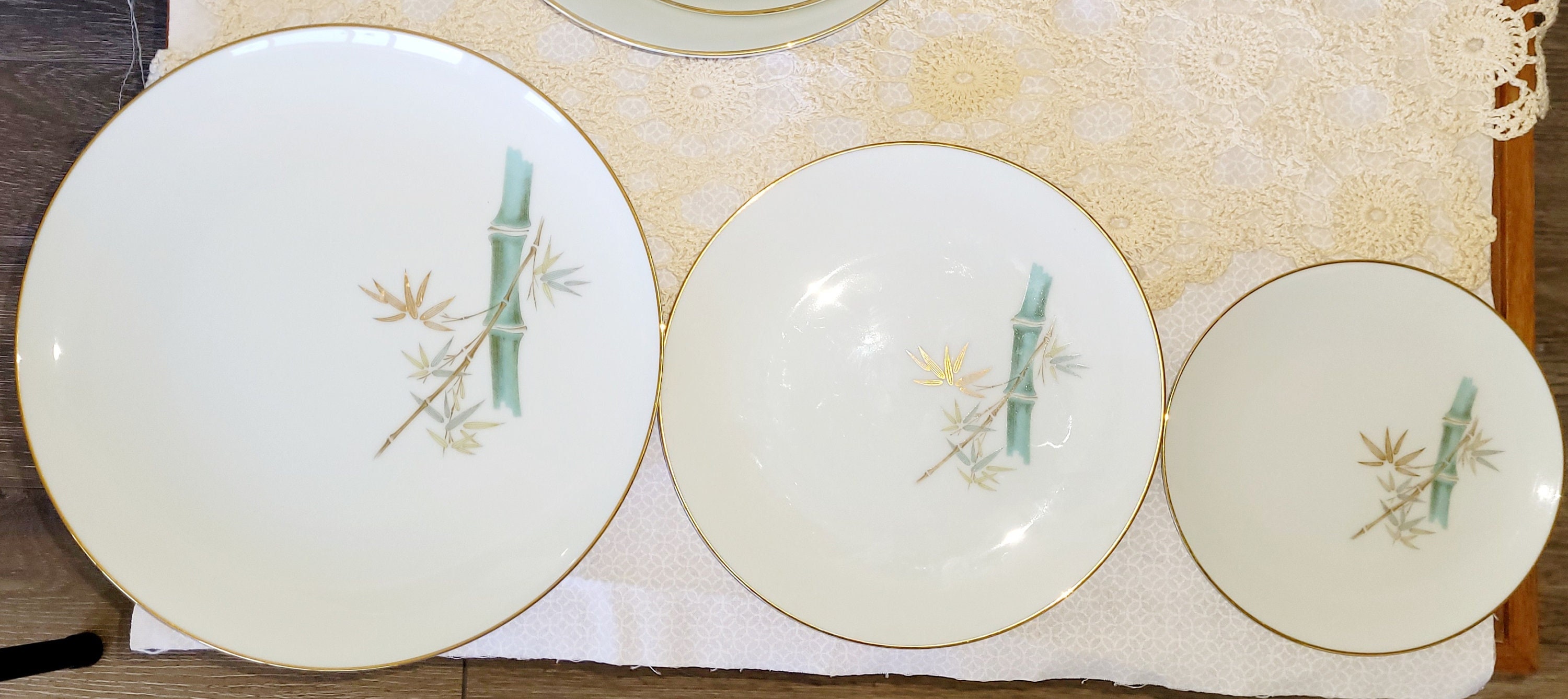 Noritake Oriental Bamboo 6341 Complete Set, Replacement Mid Mod Bamboo ...