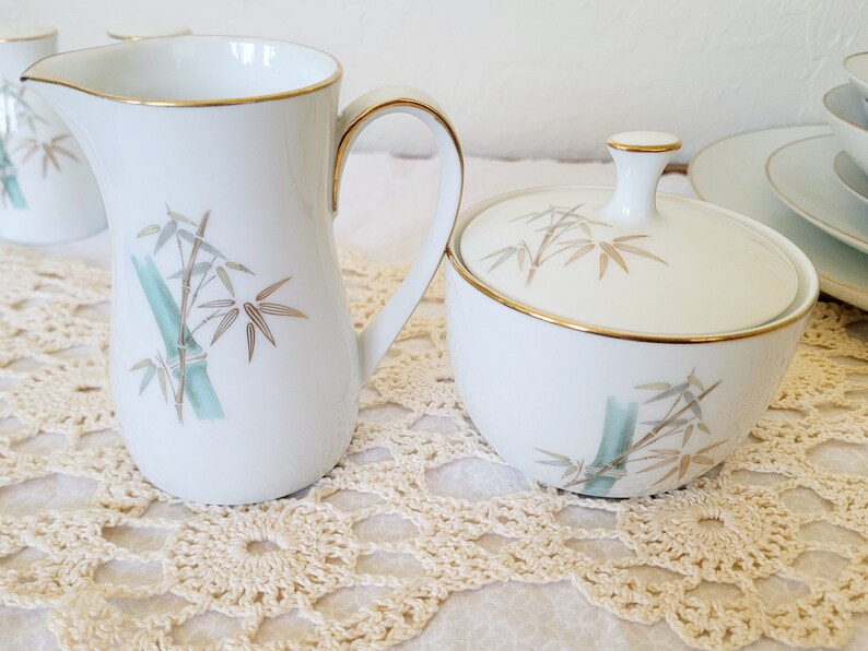 Noritake Oriental Bamboo 6341 Complete Set, Replacement Mid Mod Bamboo ...