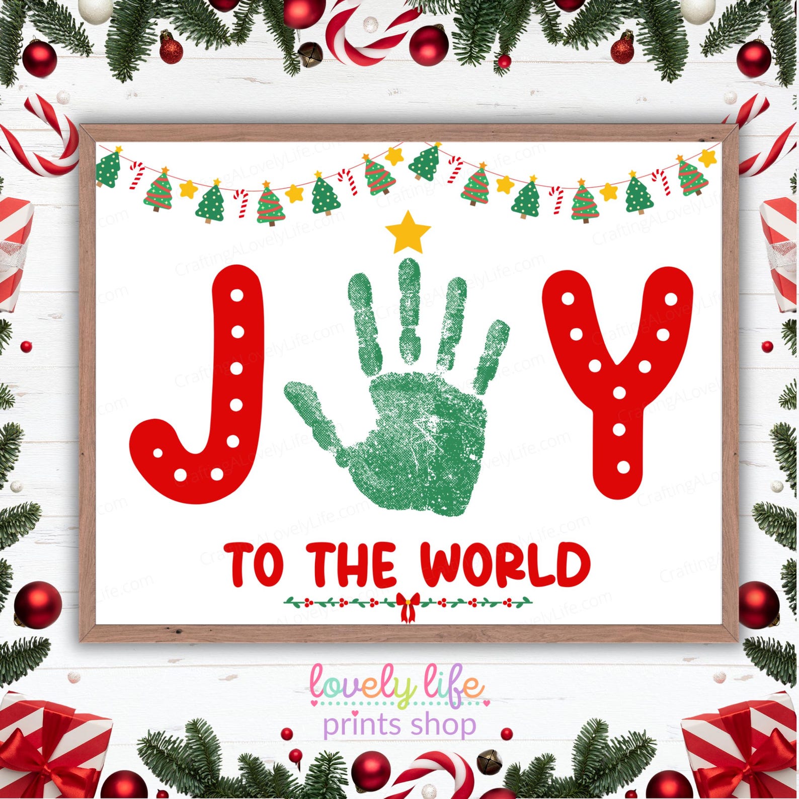 Joy to the World Handprint Craft, Christmas Handprint Craft, First ...