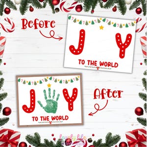 Joy to the World Handprint Craft, Christmas Handprint Craft, First ...