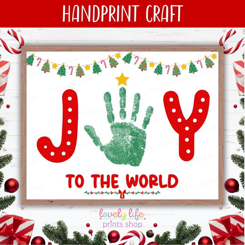 Christmas Handprint Art - Etsy