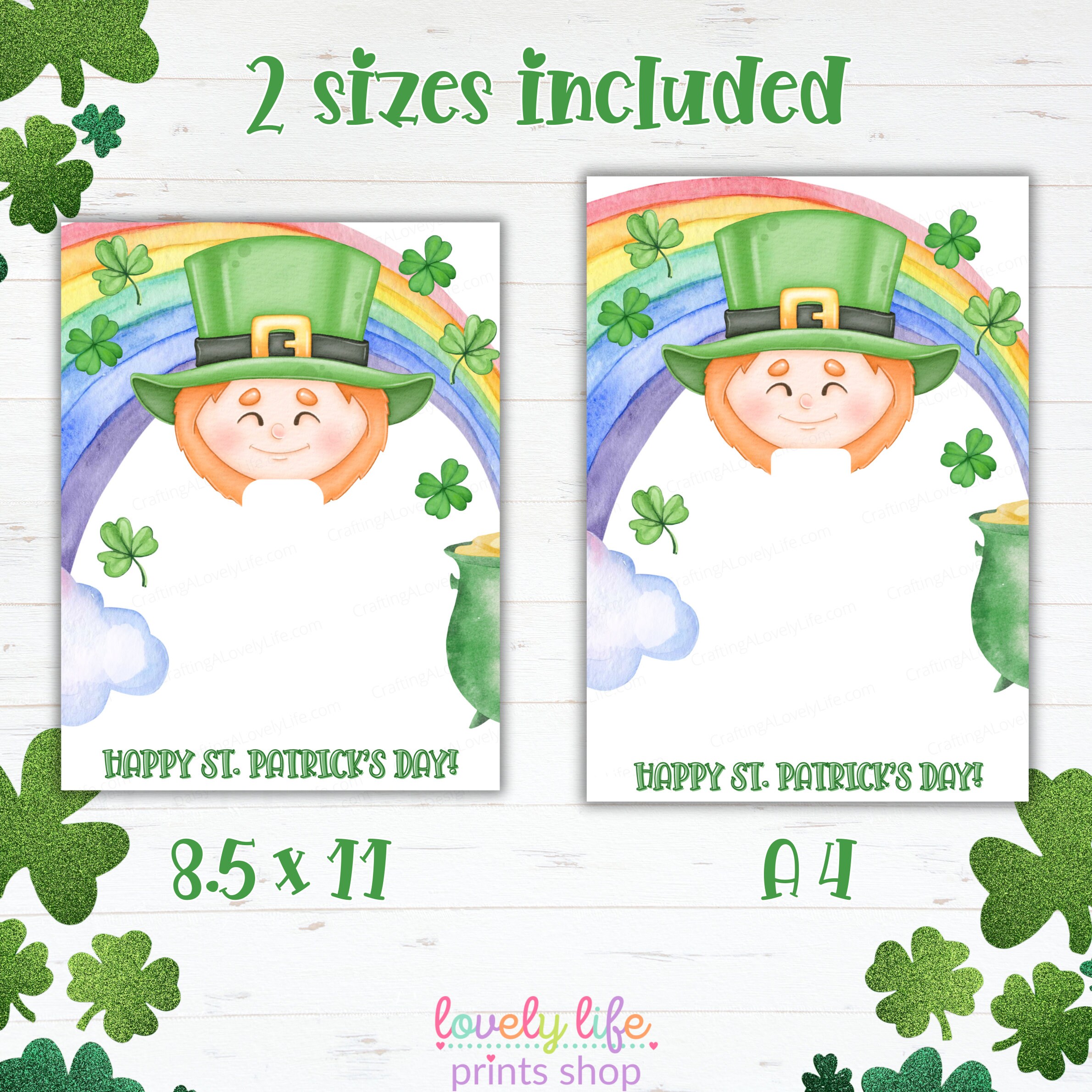 Leprechaun St. Patrick's Day Handprint Craft Printable, Handprint Art ...