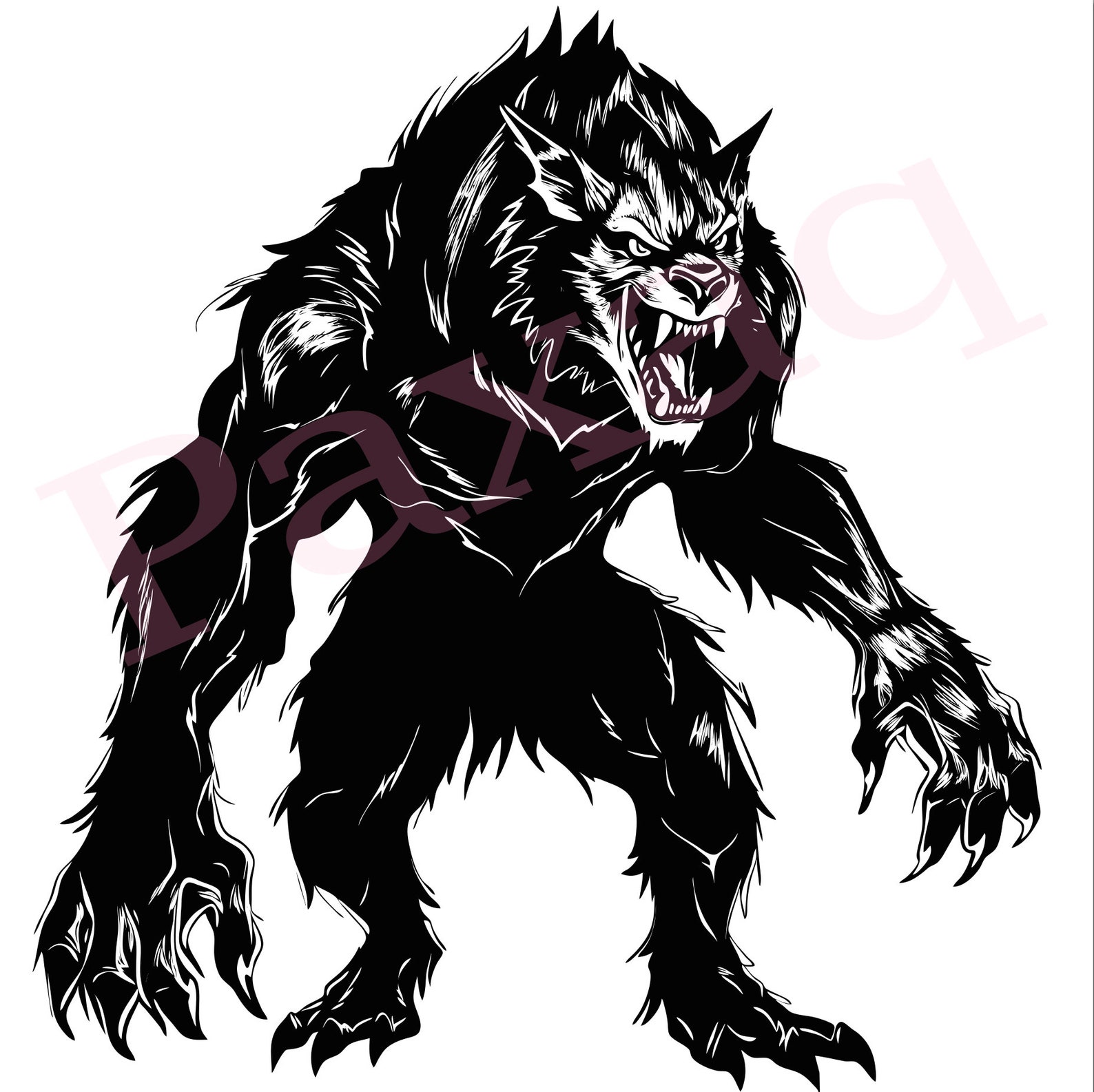 Lycanthrope Svg, Evil Werewolf Svg, Werewolf Jpg Png Pdf Svg for T ...