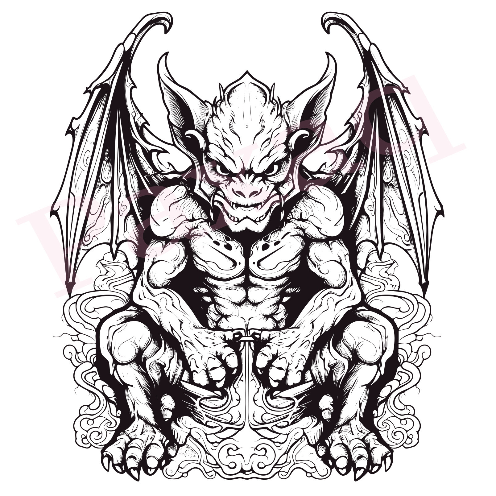 Gargoyle Svg, Evil Gargoyle Svg, Gargoyle Clipart Cutfile for Shirt ...
