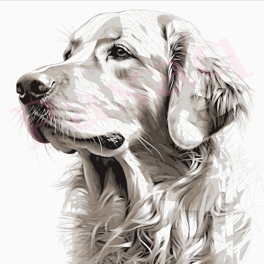 Golden Retriever Svg, Loyal Golden Retriever Vector, Golden Retriever ...