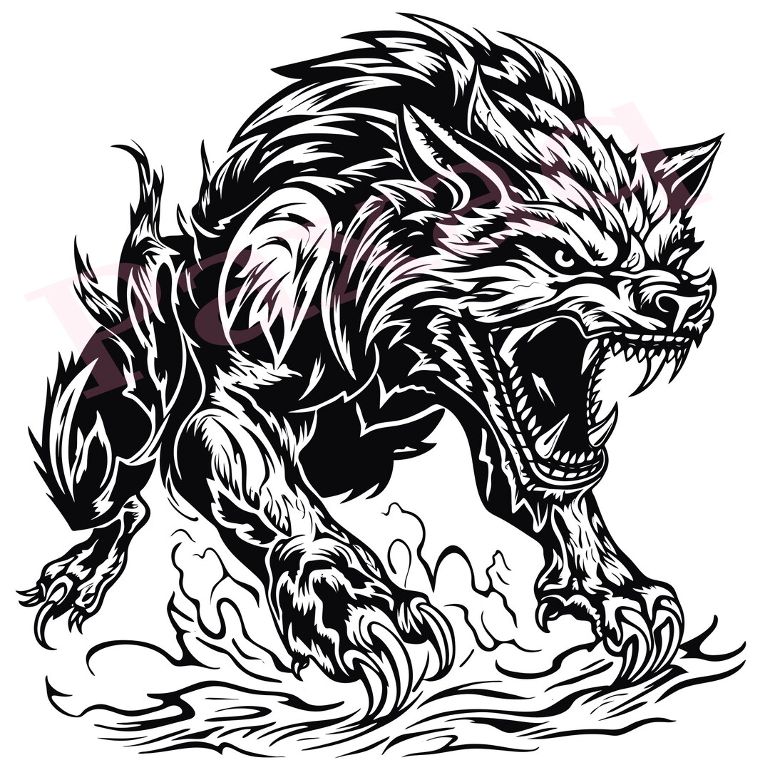 Fenrir Svg, Berserk Fenrir Vector, Jpg Png Pdf Svg for T-shirts, Mugs ...