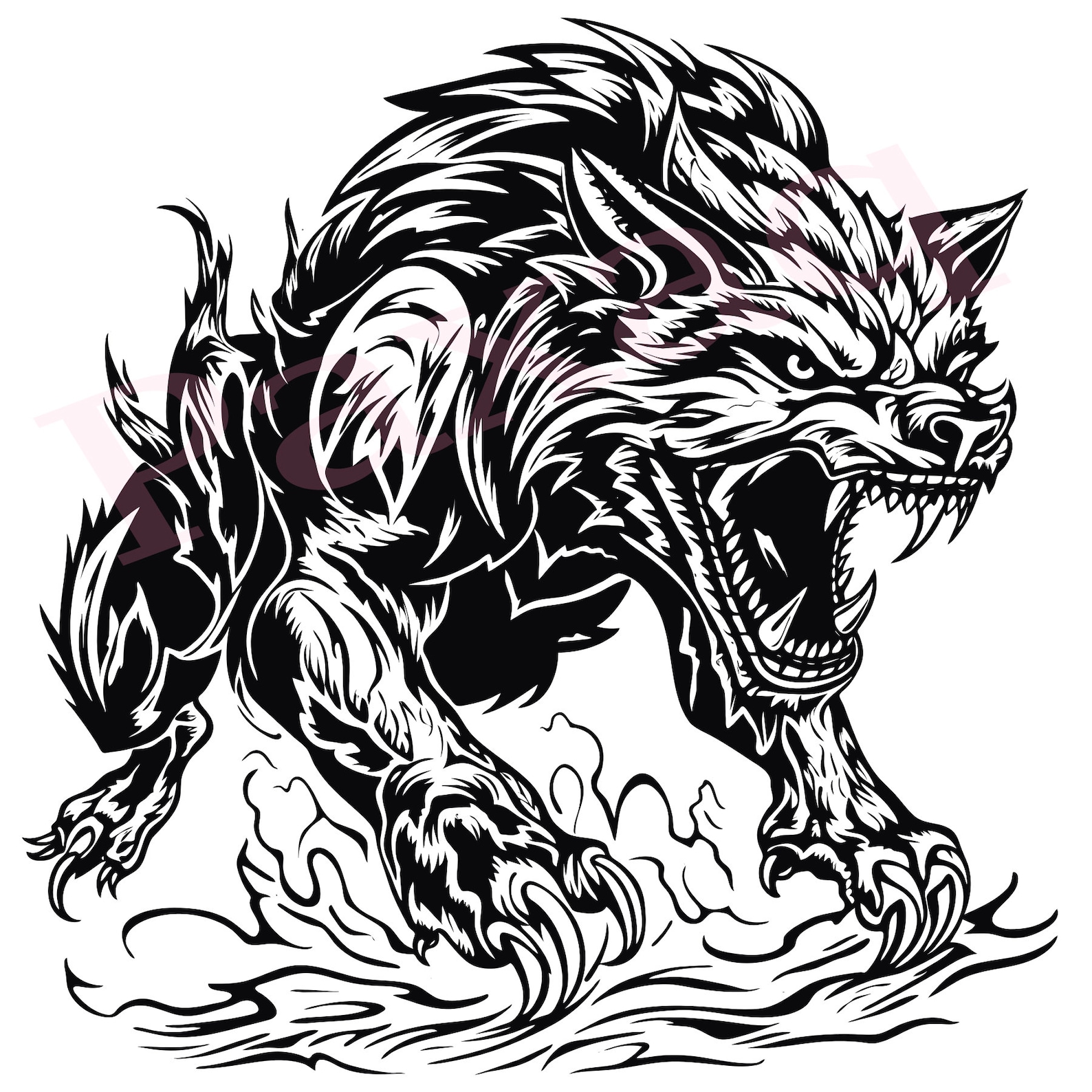 Fenrir Svg, Berserk Fenrir Vector, Jpg Png Pdf Svg for T-shirts, Mugs ...