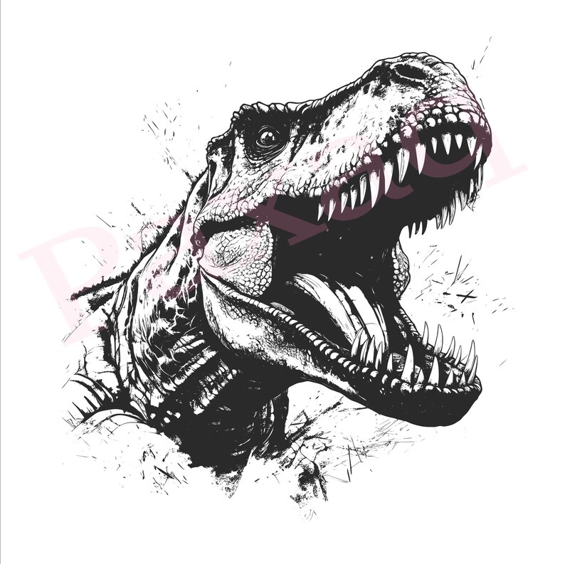 T-rex Svg, Roaring T-rex Vector, Dinosaur Svg，tyrannosaurus Rex Svg，t ...