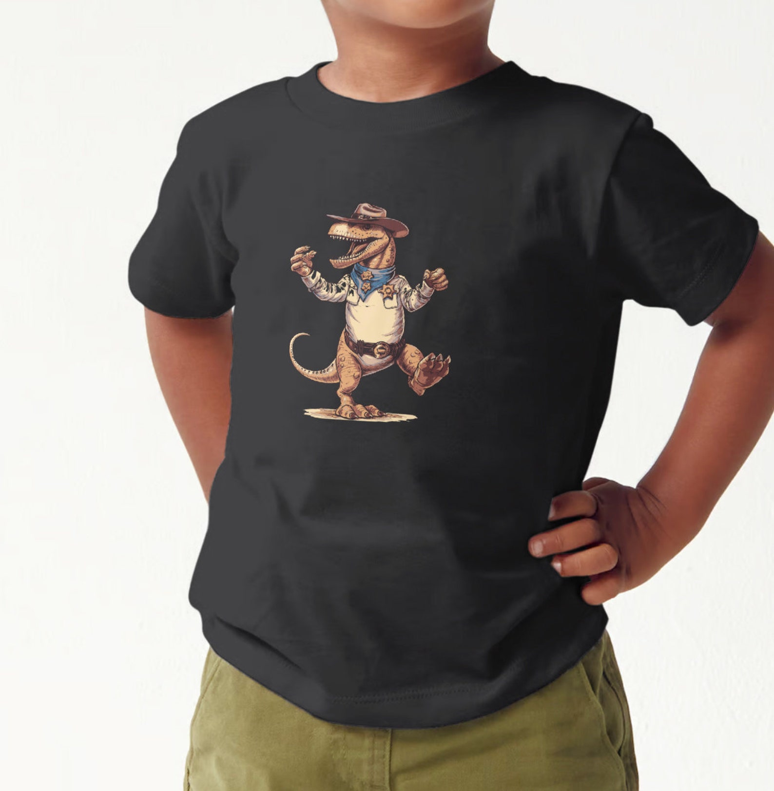 Cartoonish Sheriff T-rex Svg, Sergeant T-rex Vector, Cartoonish Cop ...