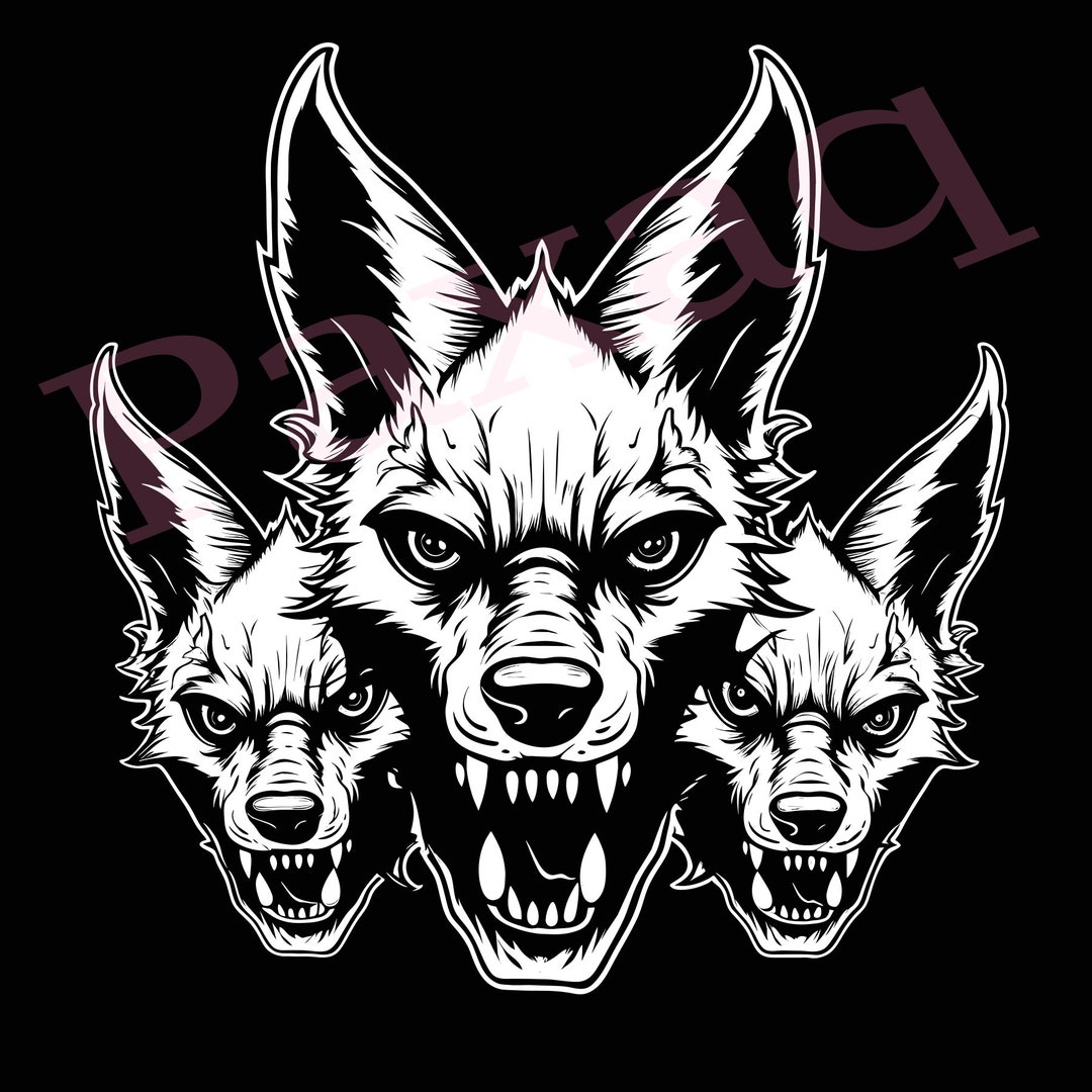 Cerberus Svg, Hellhound Vector, Jpg Png Pdf Svg for T-shirts, Mugs ...