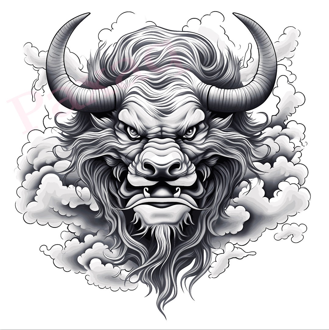 Furious Bull Svg Bull Vector OX Svg Buffalo Svg for Shirt - Etsy