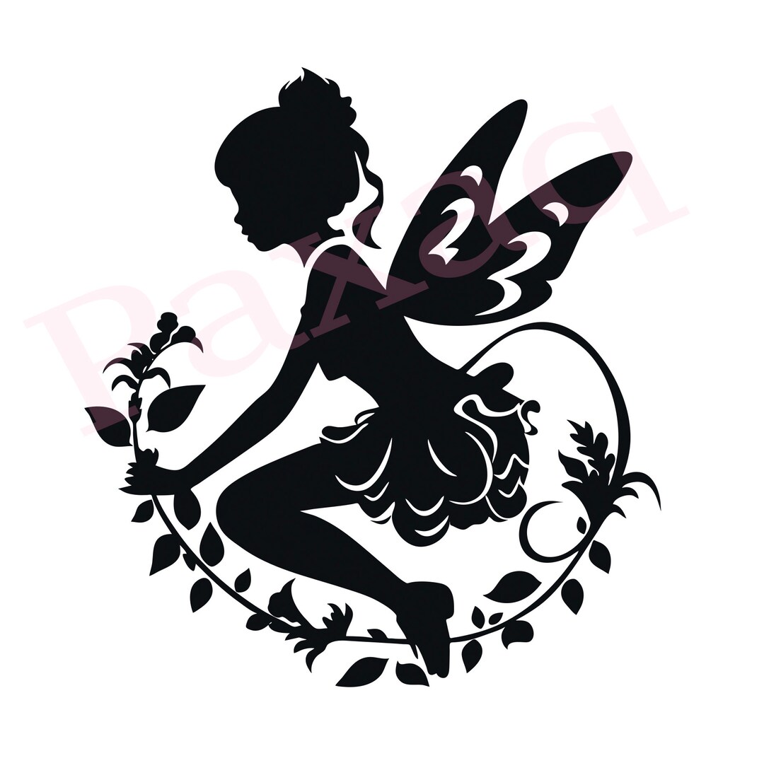 Fairy Svg, Pixie Svg, Png Pdf Clipart Silhouette Cutfile Decal for T ...