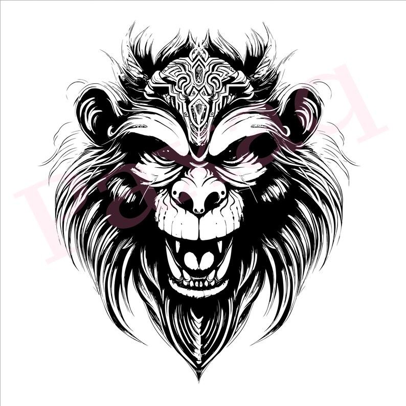 Mandrill Svg Evil Mandrill Svg Mandrill Fleece Mandrill - Etsy
