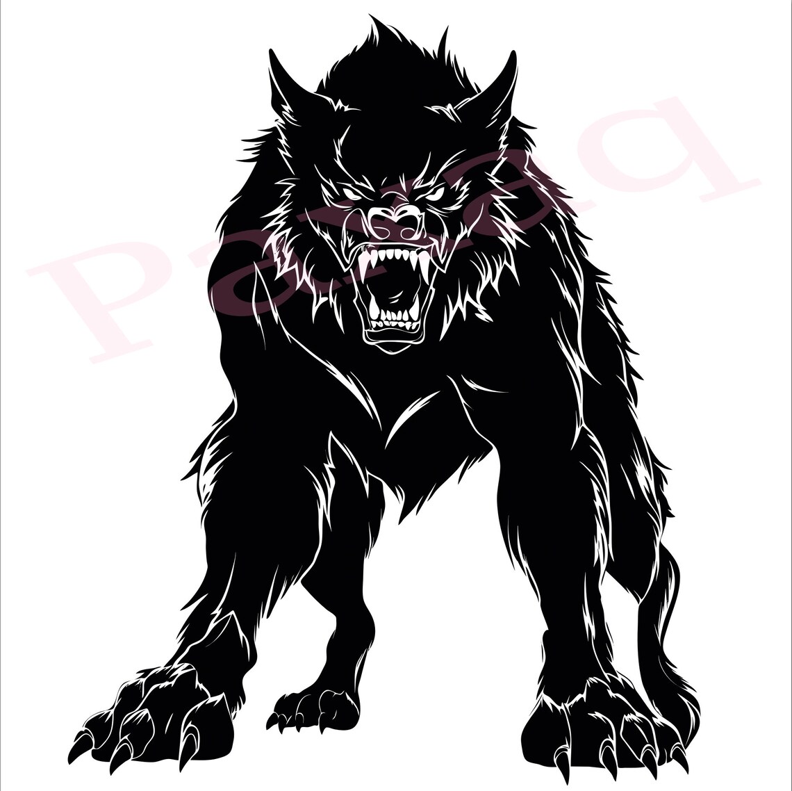 Lycanthrope Svg, Evil Werewolf Svg, Werewolf Jpg Png Pdf Svg for T ...