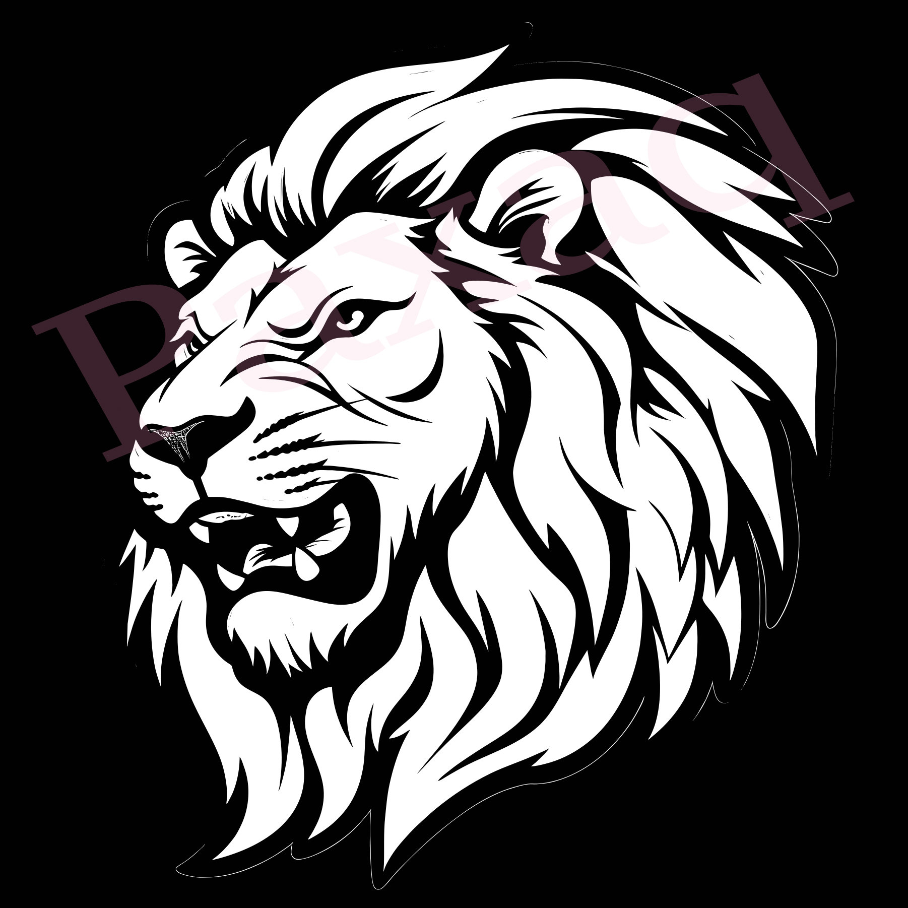 Male Lion Svg, Lion Vector, Png Pdf Clipart Silhouette Cutfile Decal ...
