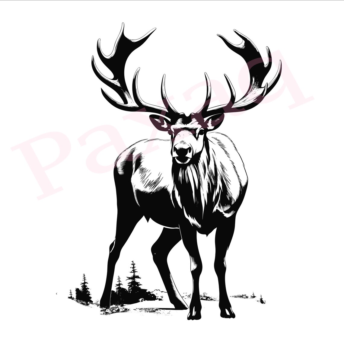 Canada Caribou Svg, Giant Canada Caribou Svg, Canada Caribou Vector ...