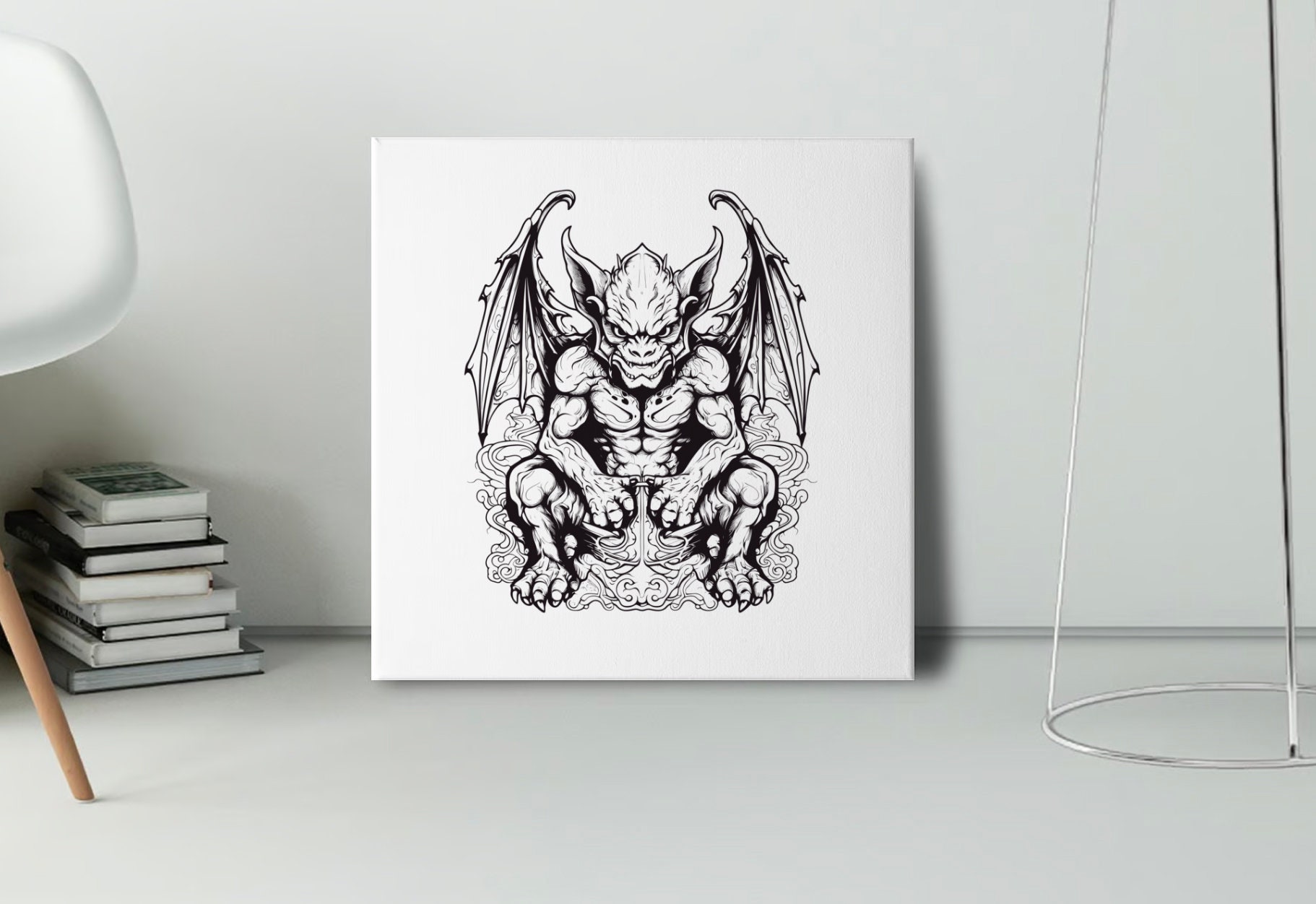 Gargoyle Svg, Evil Gargoyle Svg, Gargoyle Clipart Cutfile for Shirt ...