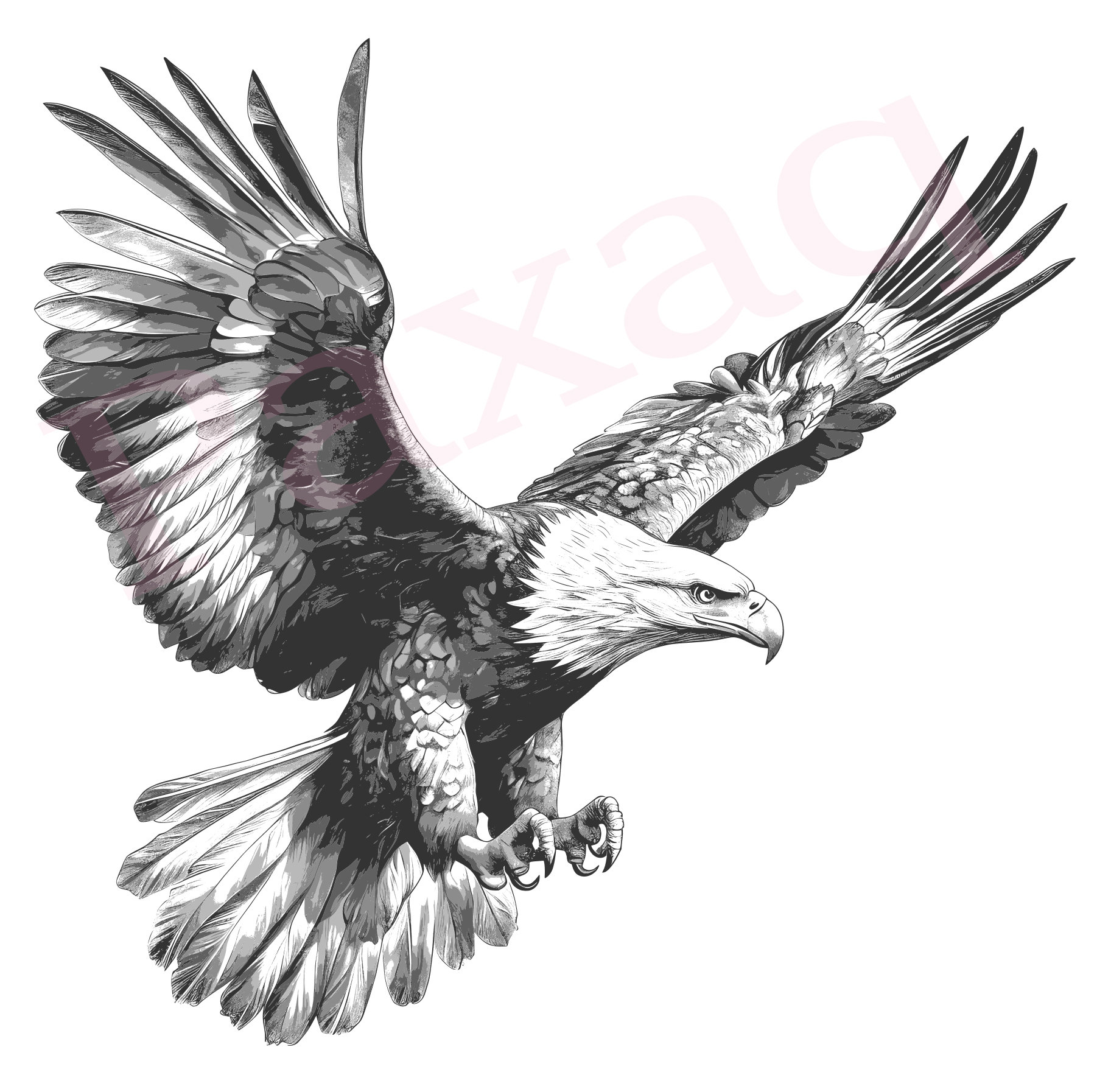 Bald Eagle Svg, Flying Eagle Vector, Jpg Png Pdf Svg for T-shirts, Mugs ...