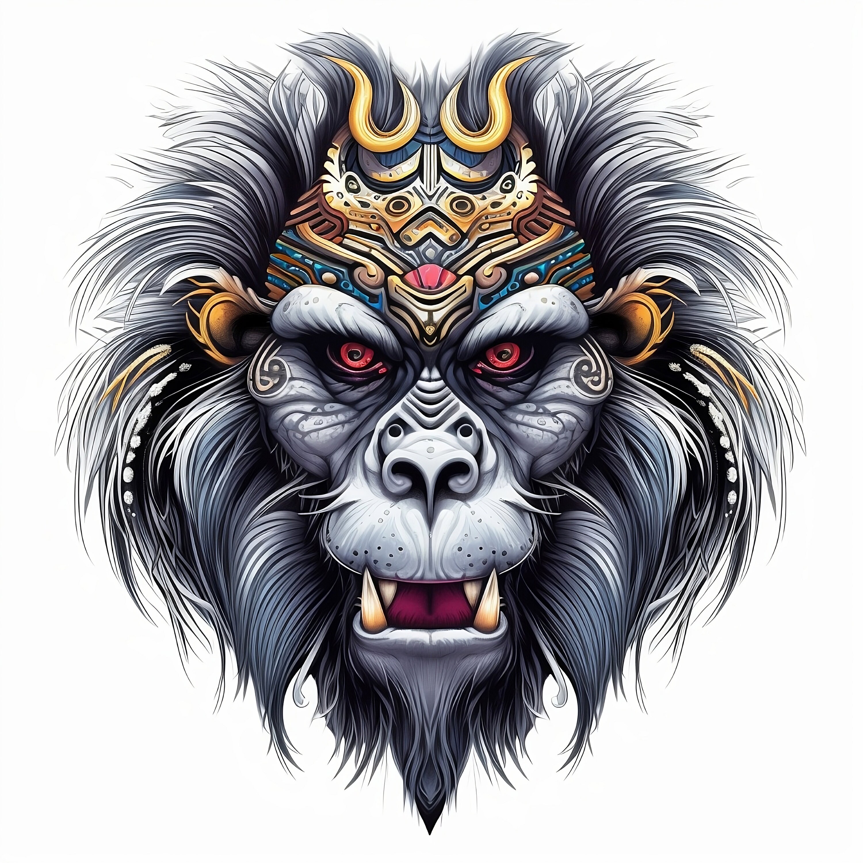 Mandrill Svg, Evil Mandrill Svg, Mandrill Fleece, Mandrill Shirt ...