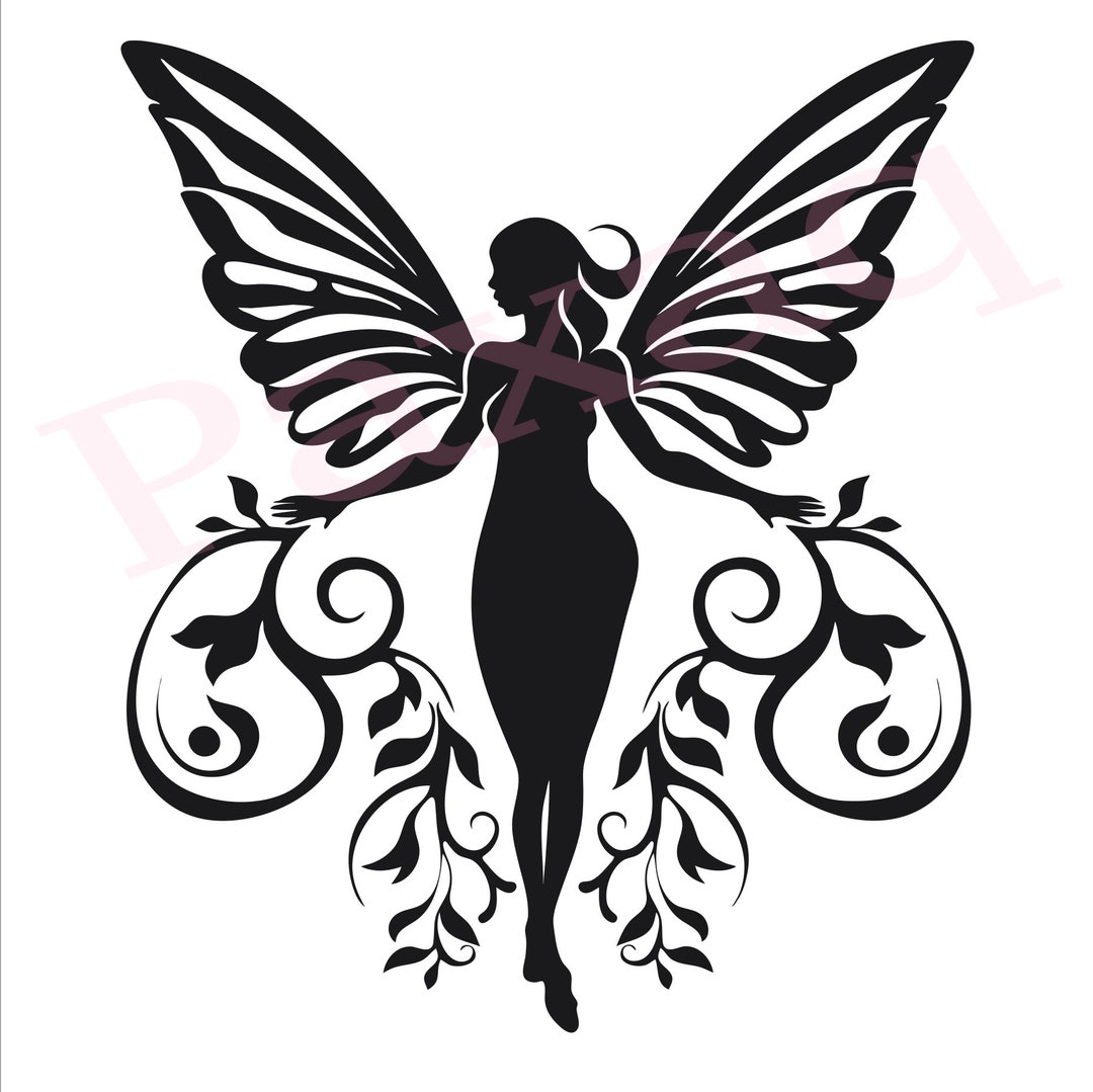 Fairy Svg, Adorable Pixie Vector, Cute Fairies Jpg Png Pdf Svg Clipart ...