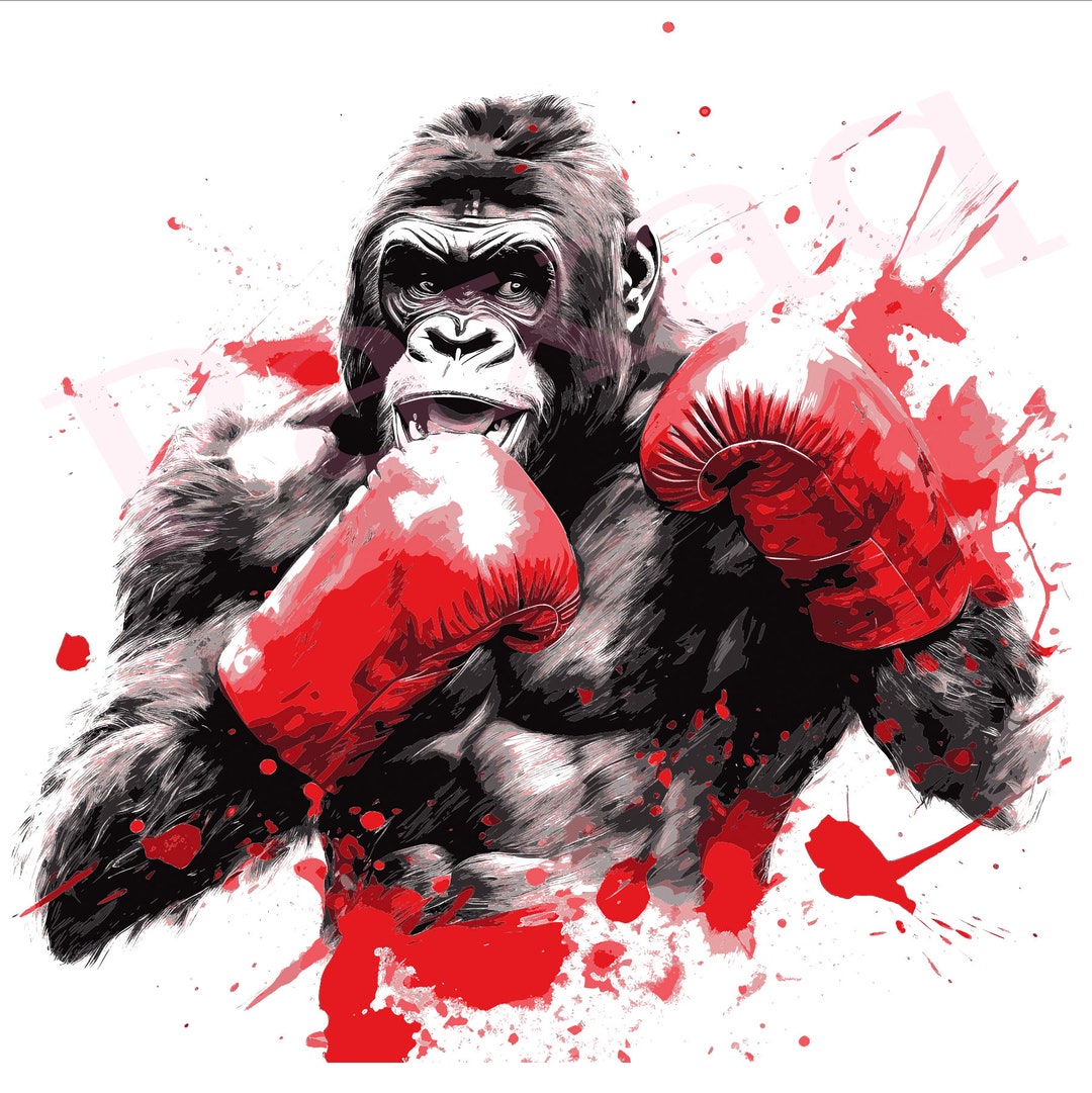Boxing Gorilla Svg, Boxing Gorilla Vector, Boxing Gorilla Svg，ape ...