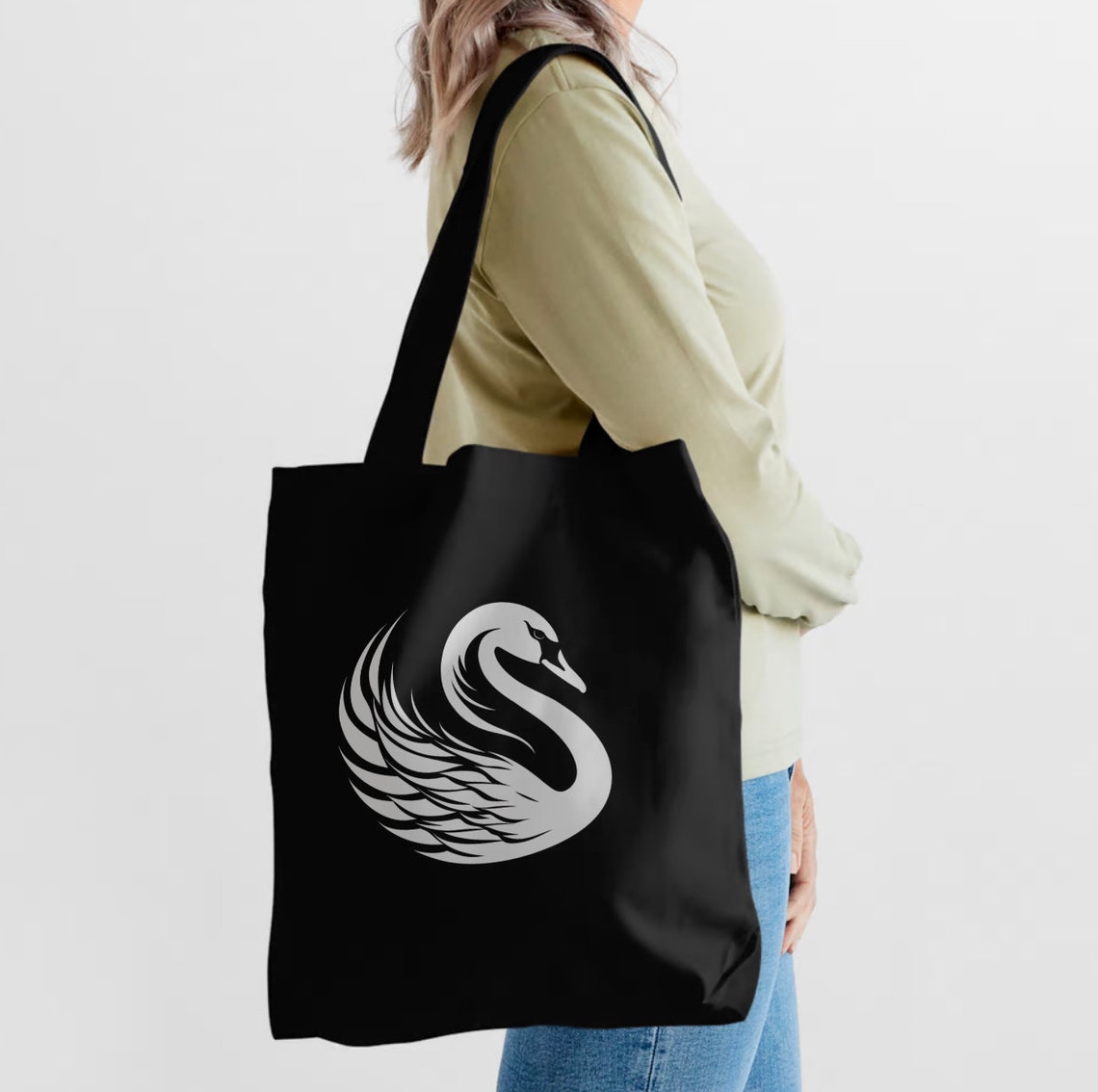 Swan Svg, Elegant Swan Svg, Swan Png Pdf Clipart Silhouette Cutfile ...