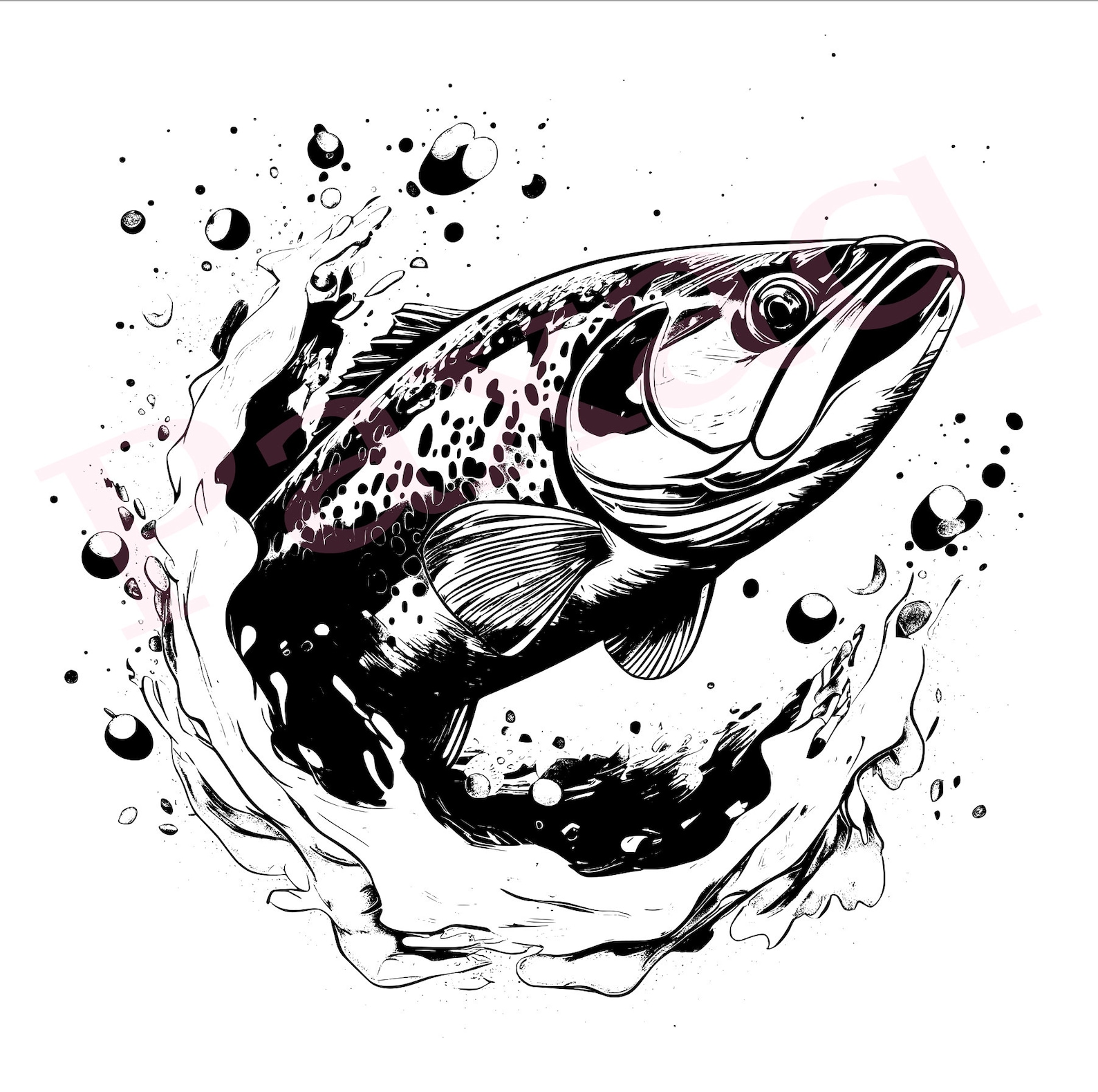 Trout Svg, Struggling Trout Svg, Trout Clipart, Jpg Png Pdf Svg for T ...