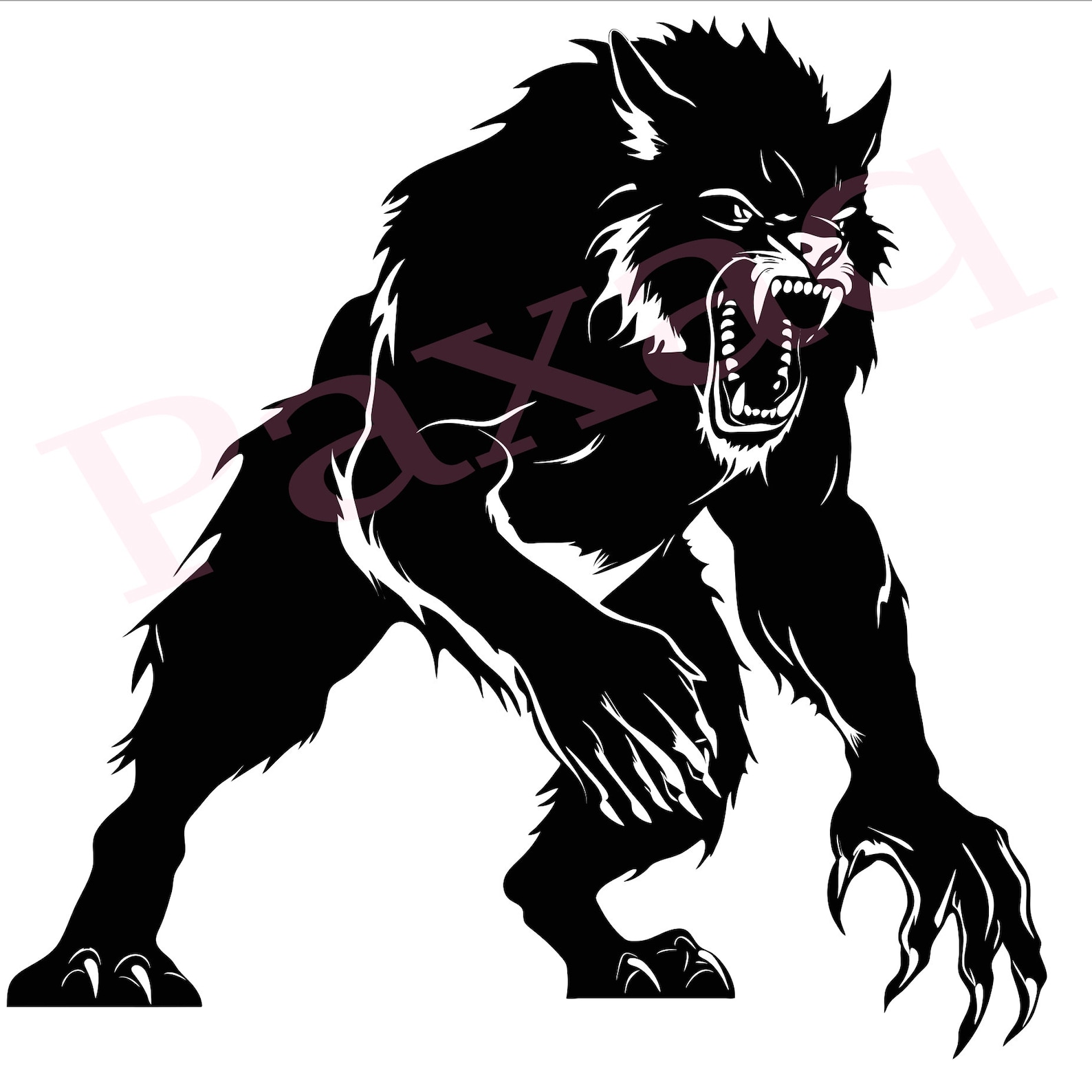 Lycanthrope Svg, Evil Werewolf Svg, Werewolf Jpg Png Pdf Svg for T ...
