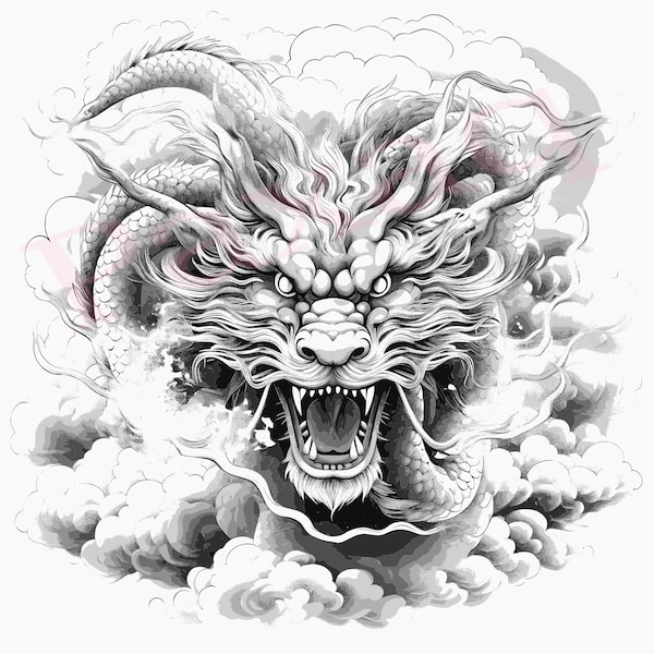 Dragon Svg - Etsy