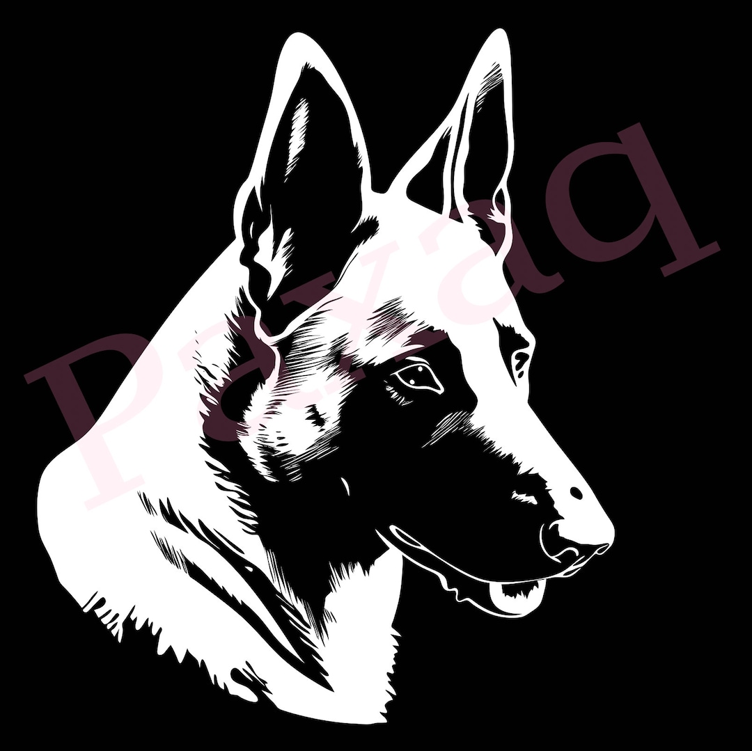 Belgian Malinois SVG, Brave, Digital Cut File for Cricut & Print - Etsy