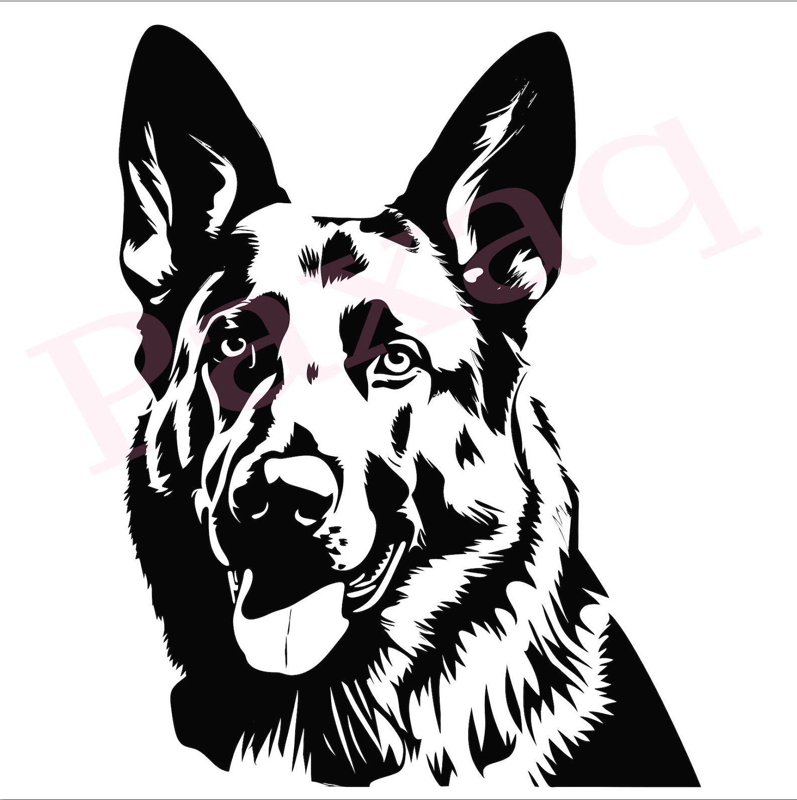 German Shepherd Svg, Loyal German Shepherd Vector, Cutfile Png Pdf Svg ...