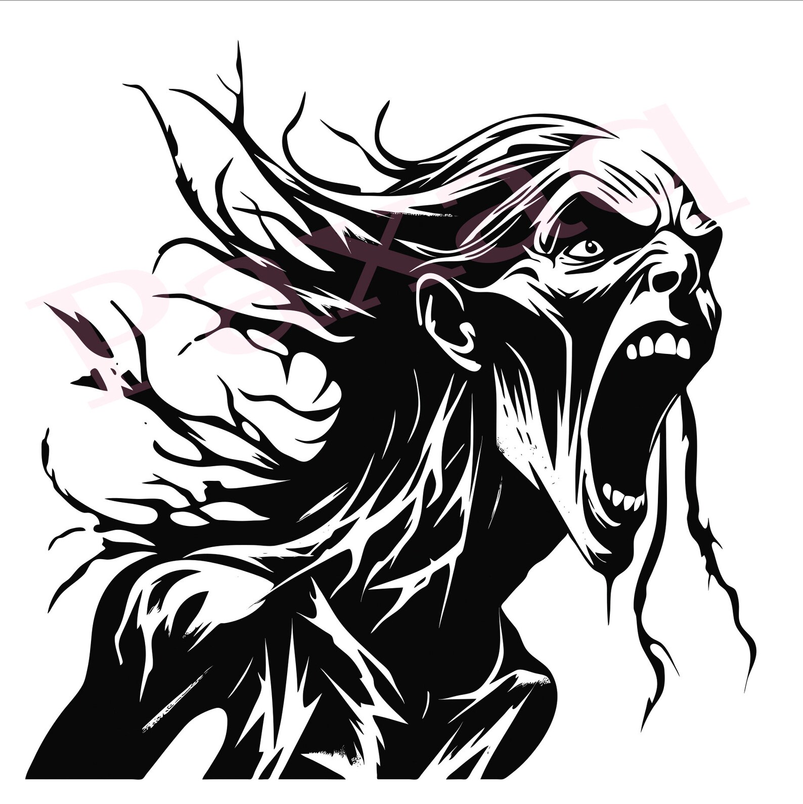 Banshee Svg, Crying Bean Sí Vector, Jpg Png Pdf Svg for T-shirts, Mugs ...