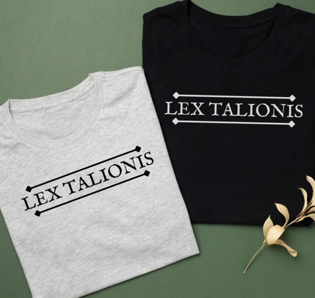 Law of Revenge "lex Talionis" , Latin Script, Tshirt, Cotton, Unisex ...