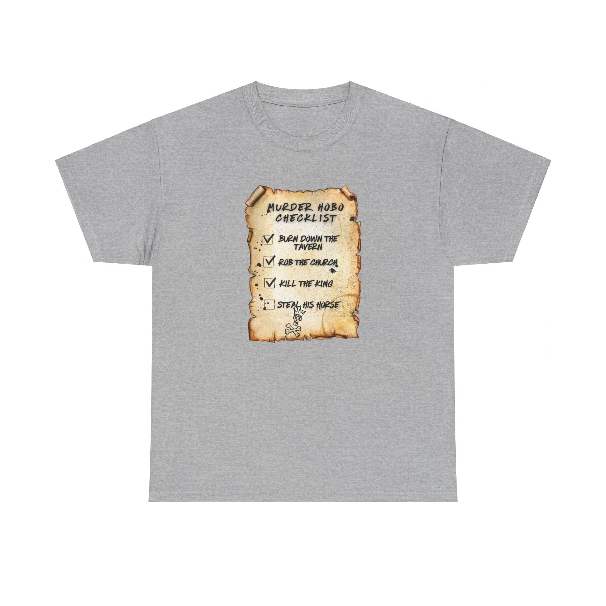 Murder Hobo Checklist RPG Table Top Game Heavy Cotton Tee - Etsy