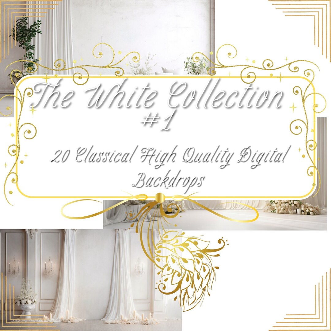 The White Collection #1 Digital Download Photgraphic Backdrops - Etsy