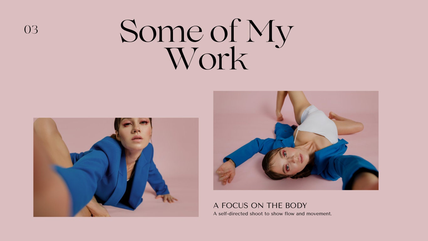 Modeling Portfolio Website Template, Canva Template, Modeling Website ...